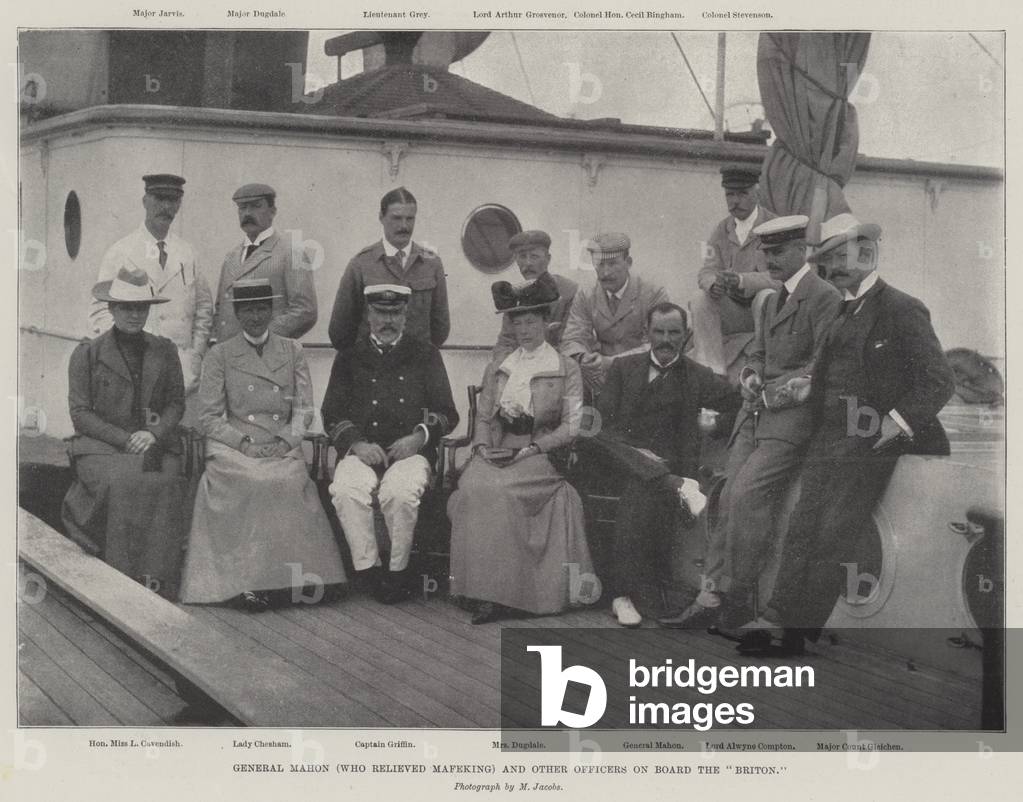 Image of General Mahon (Who relieved Mafeking) and Other Officers on ...
