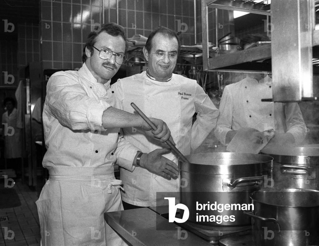 Image of Chef Heinz (left) Winkler and Chef Paul Bocuse, 1979 (photo)