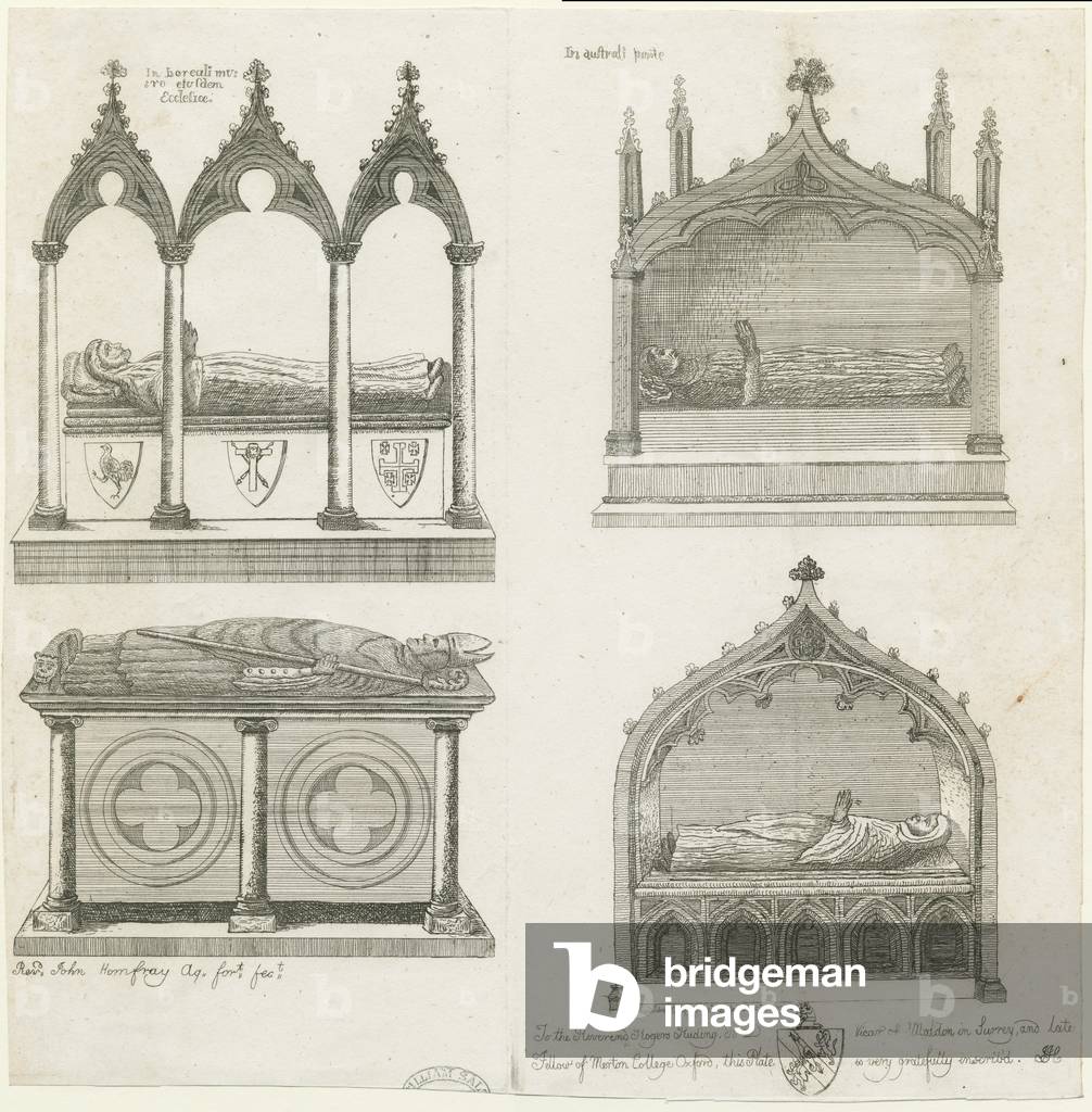 Image of Lichfield Cathedral - Tombs, 10 Dec 1795 (print) by English School
