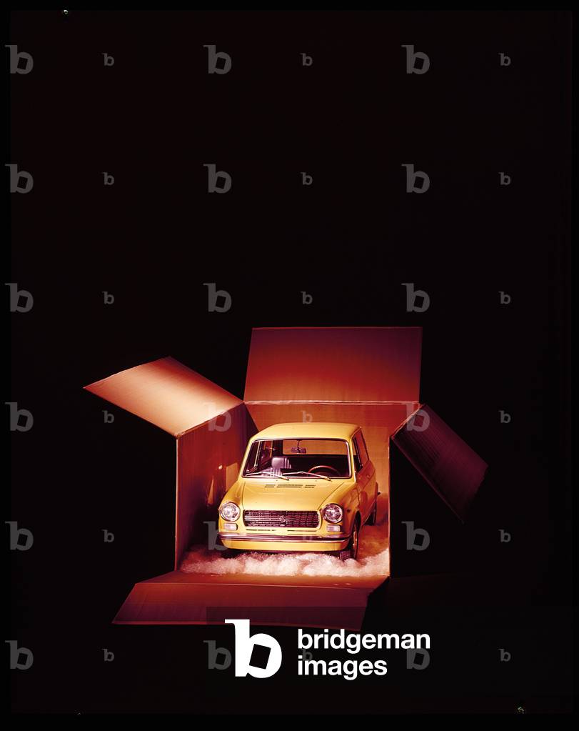 Image of Economy car Autobianchi A112 produced since 1969, Italy, 1969 (b/w