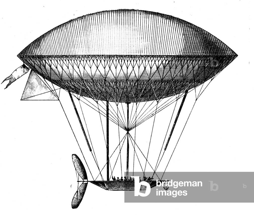 Image of Das Luftschiff von Stanislas Henri Laurent Dupuy de Lome (1816 ...