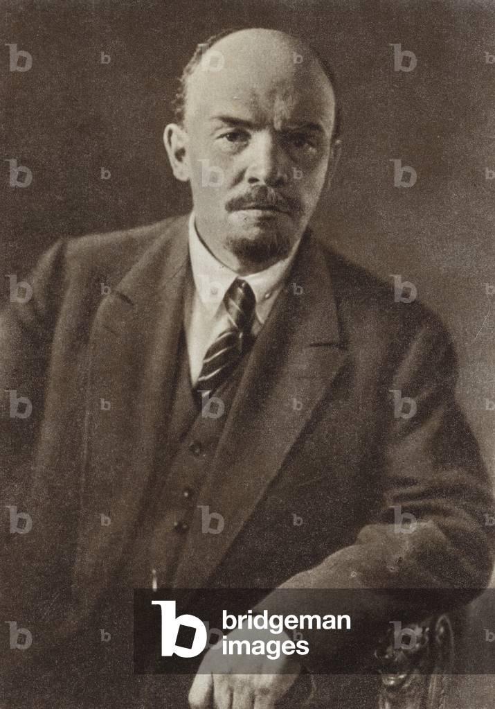 Image of Lenin, Moscow, July 1920 (b/w photo) by Russian Photographer ...