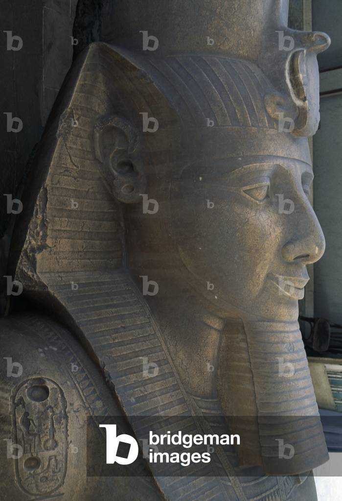 Image of Colossus of Ramesses II, limestone statue, height 103m ...