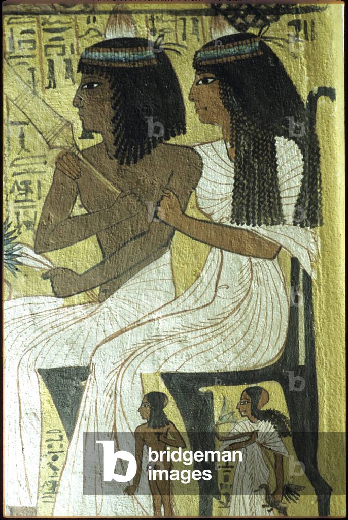 Image of Ancient Egypt, Wall painting, Tomb of Sennedjem, Tomb of the ...