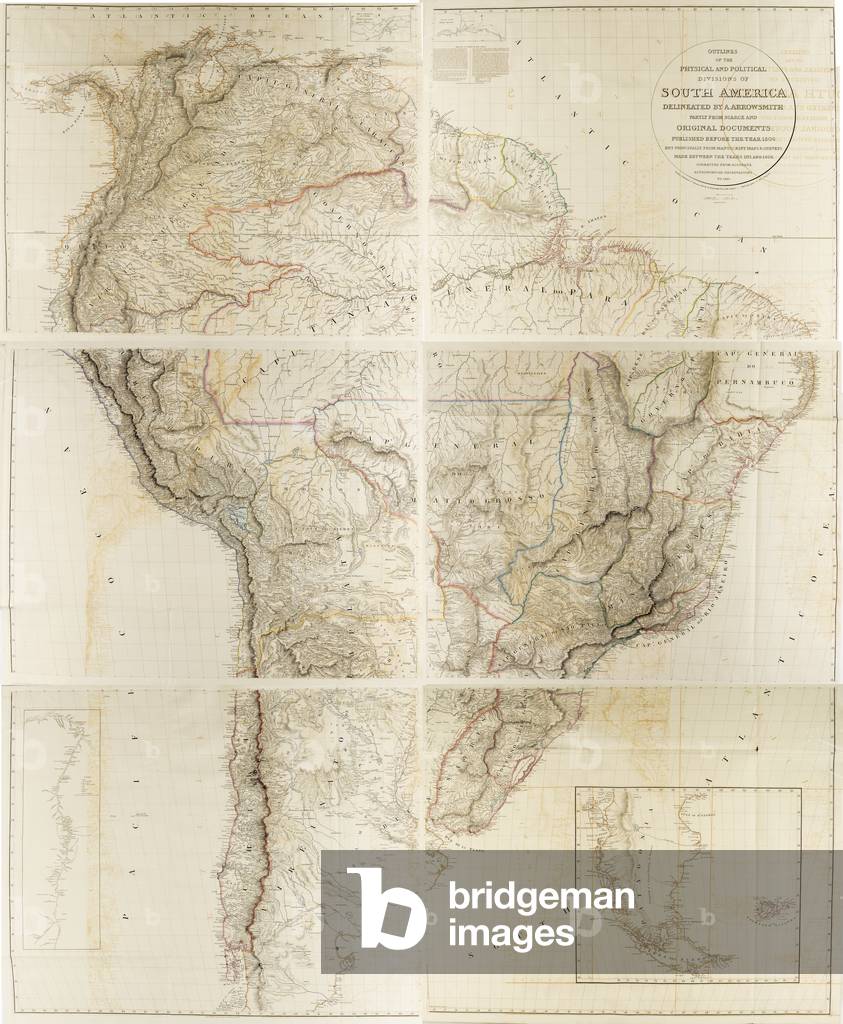 Image of Outlines of the Physical and Political Divisions of South ...