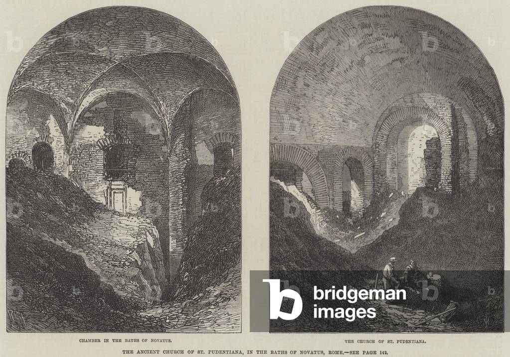 Image of The Ancient Church of St Pudentiana, in the Baths of by ...