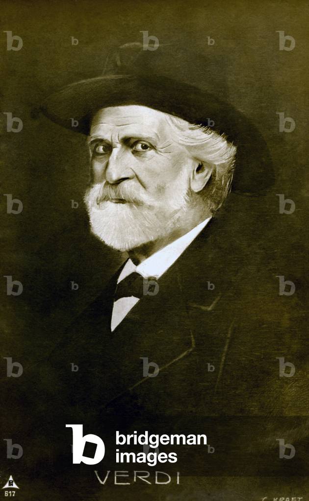 Image of Giuseppe Verdi - portrait (drawing)