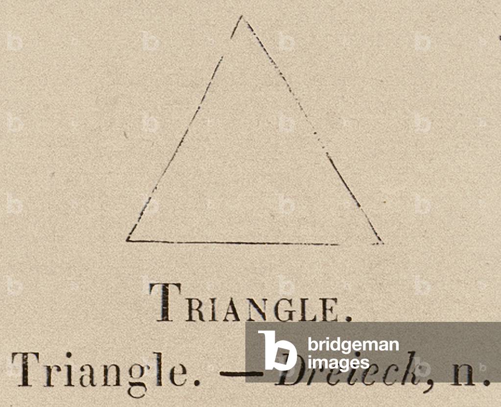 Image of Le Vocabulaire Illustre: Triangle; Dreieck (engraving) by ...