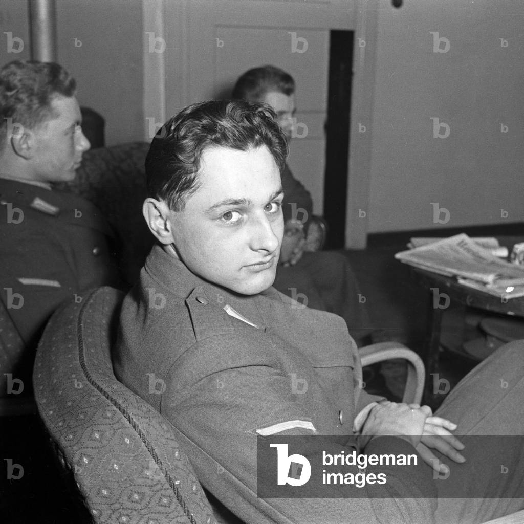 Image of Portrait of a soldier in a rank of a private