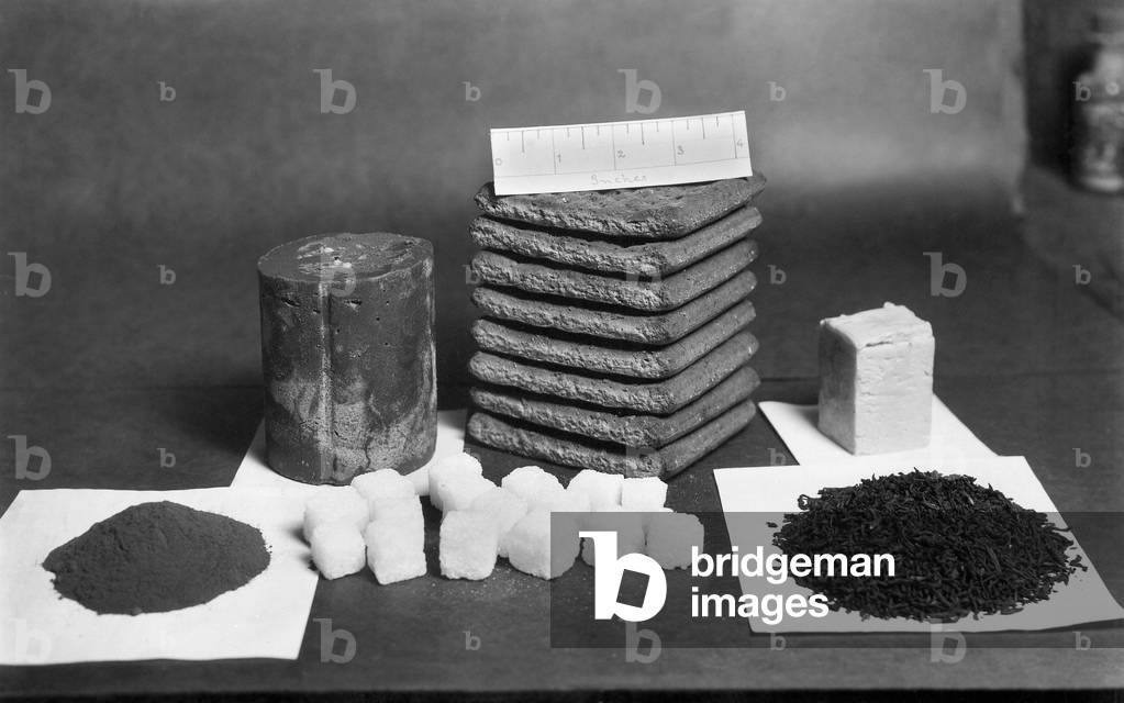 Image of Daily ration of a polar explorer, 1937 (b/w photo)