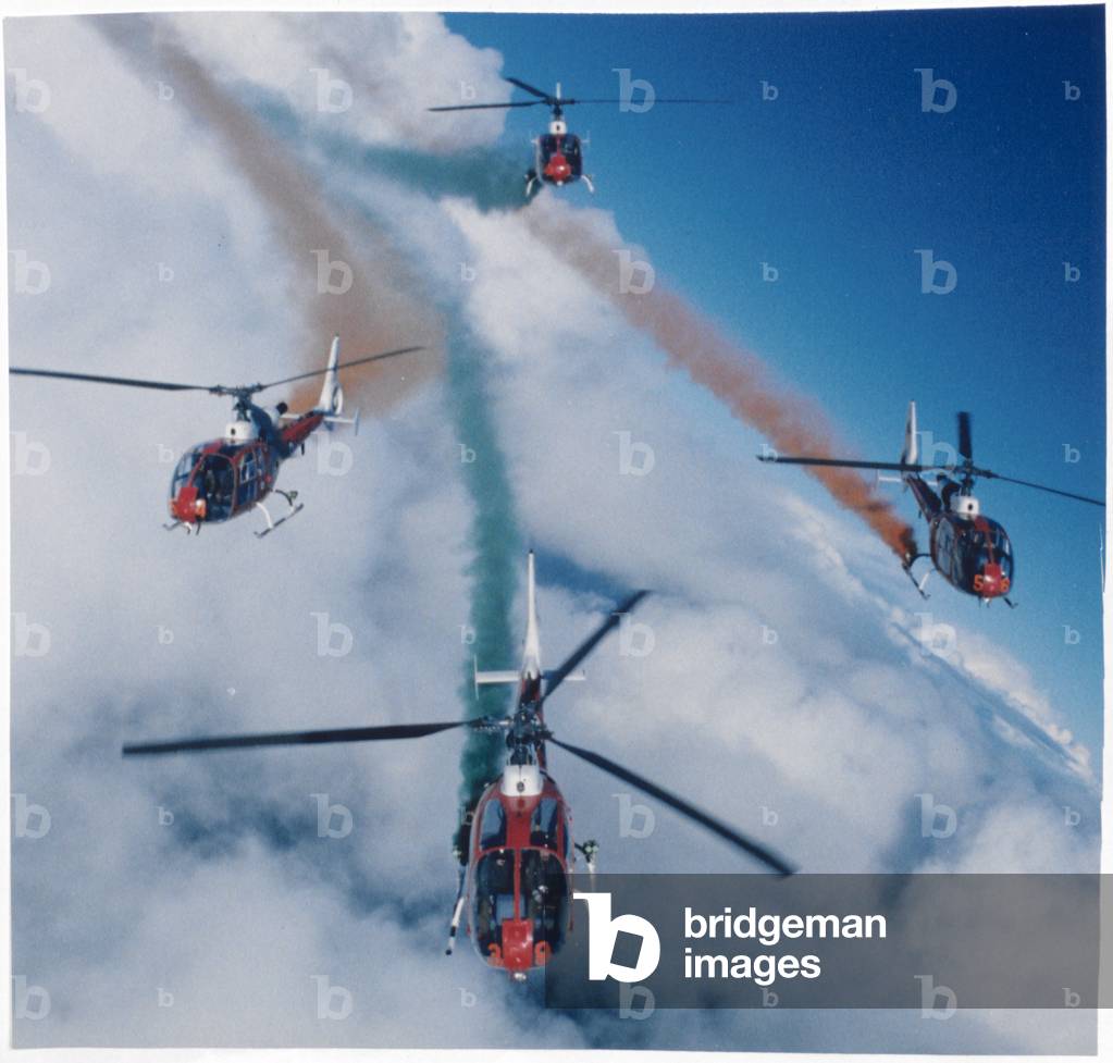 Image of The Sharks RN helicopter display team, 1989 (photo)