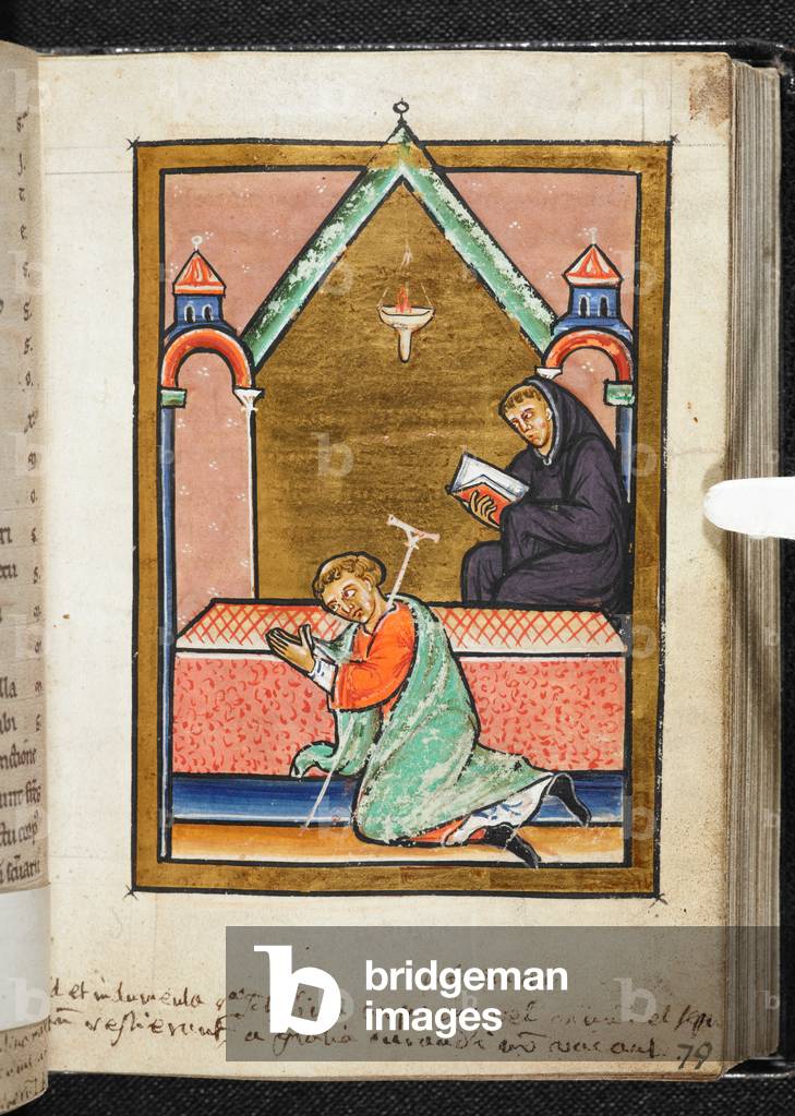 Image of Yates Thompson Ms 26, f.79 r Cripple praying at the by English ...