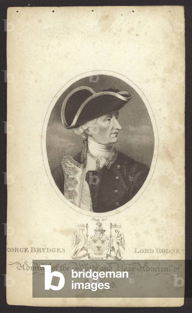 Image of George Brydges Rodney, Lord Rodney, British admiral (engraving ...