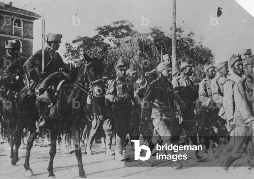 Image of A Column of Austrian prisoners on Their Way to Their