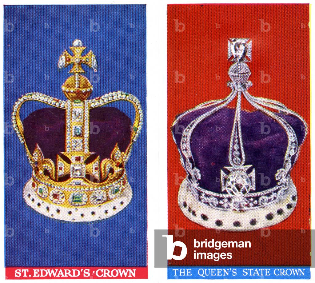 Image of St. Edward's Crown & the Queen Consort's Crown, from the