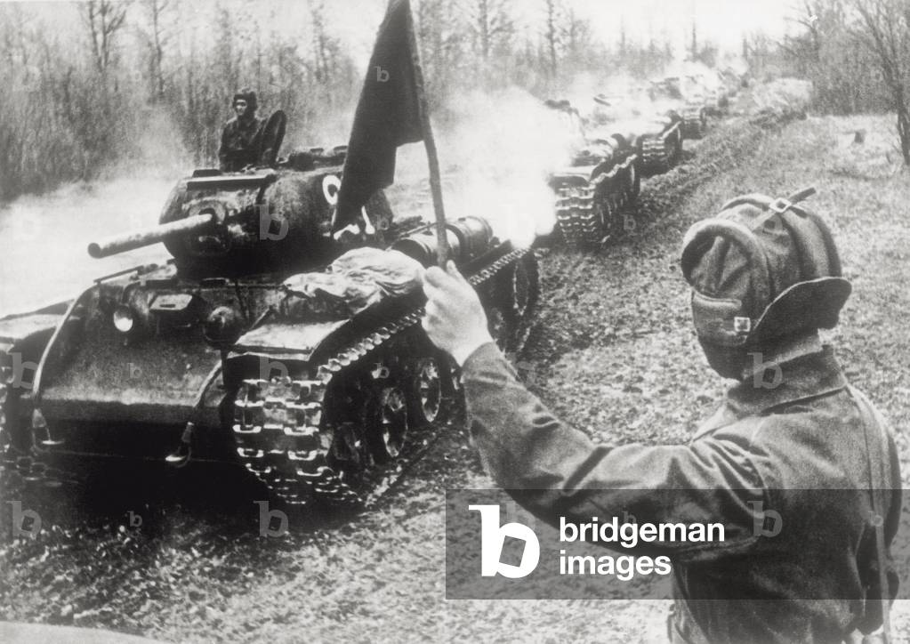 Image of Soviet tanks