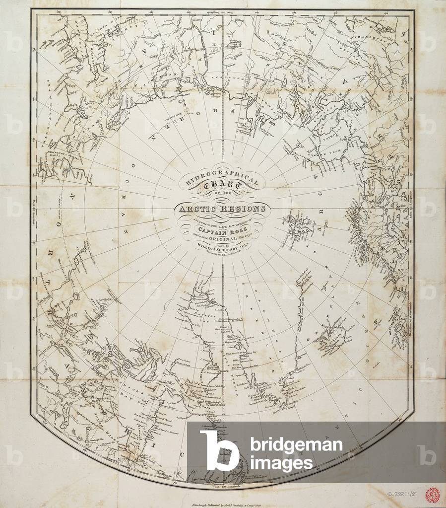 Image of Hydrographical chart of the Arctic regions, 1820 (technical ...