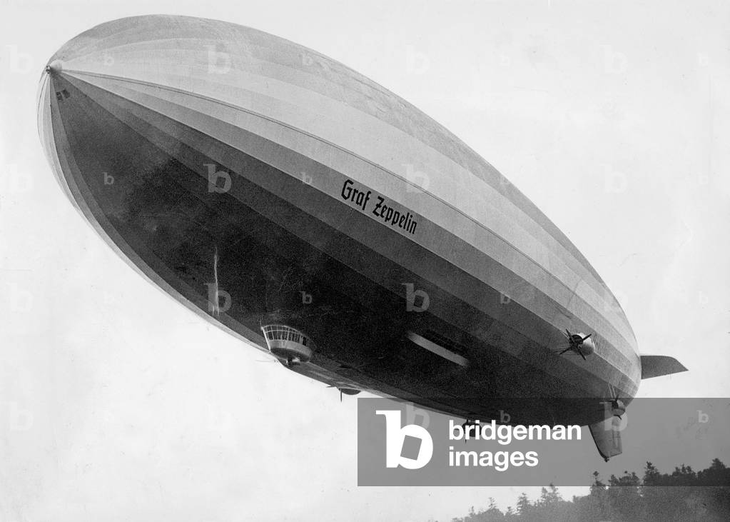 Image of Taking off of 'Graf Zeppelin II' , 1938 (b/w photo)