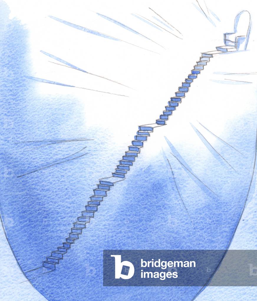 Image of In the spiritual life, a staircase lies ahead, very steep, by ...