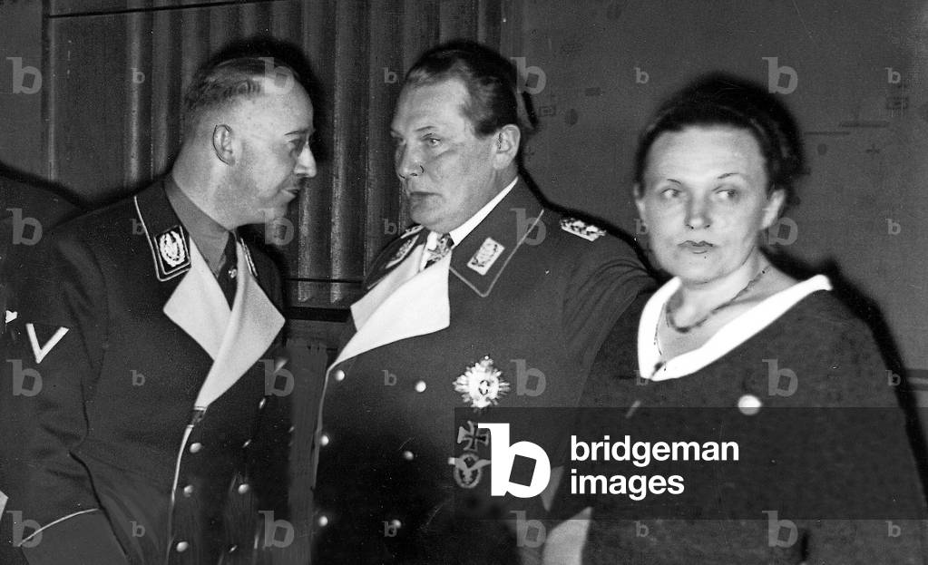 Image of The Himmlers with Hermann Goering (b/w photo)