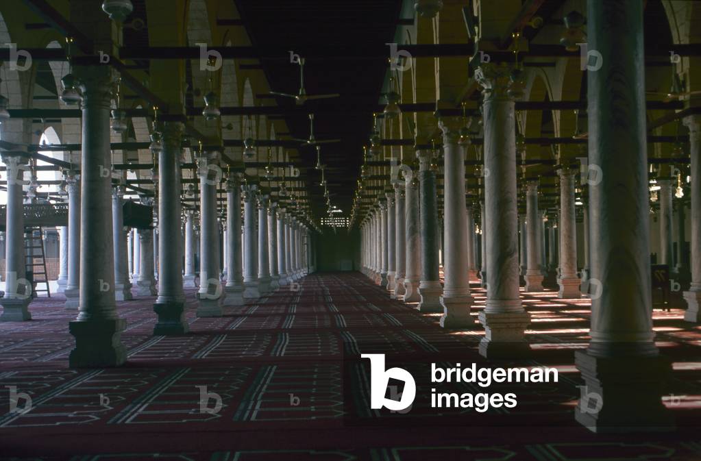 Image of Mosque of al-Azhar, by Fatimid craftsmen, 641-827, 7-9th ...