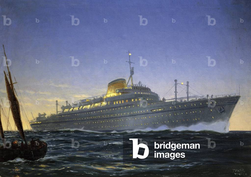 Image of Italian motor ship Africa built for Lloyd Trieste and used by ...