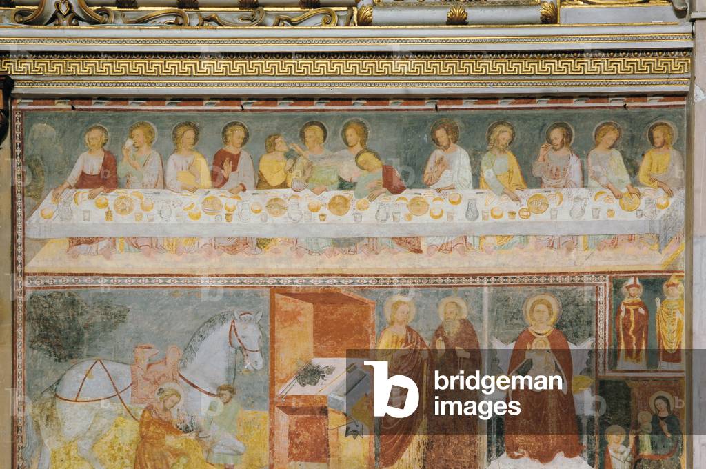 Image of The Last Supper, (fresco) by Italian School, (14th century)