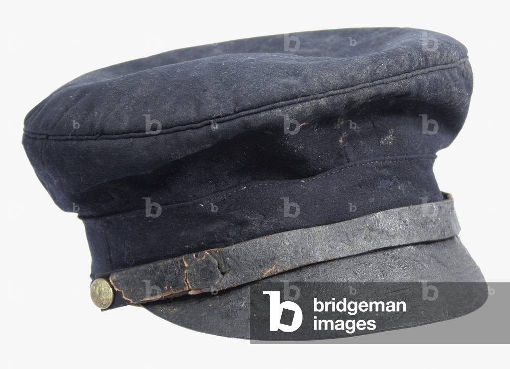 Image of Forage cap worn by Major Hugh M Nelson of the