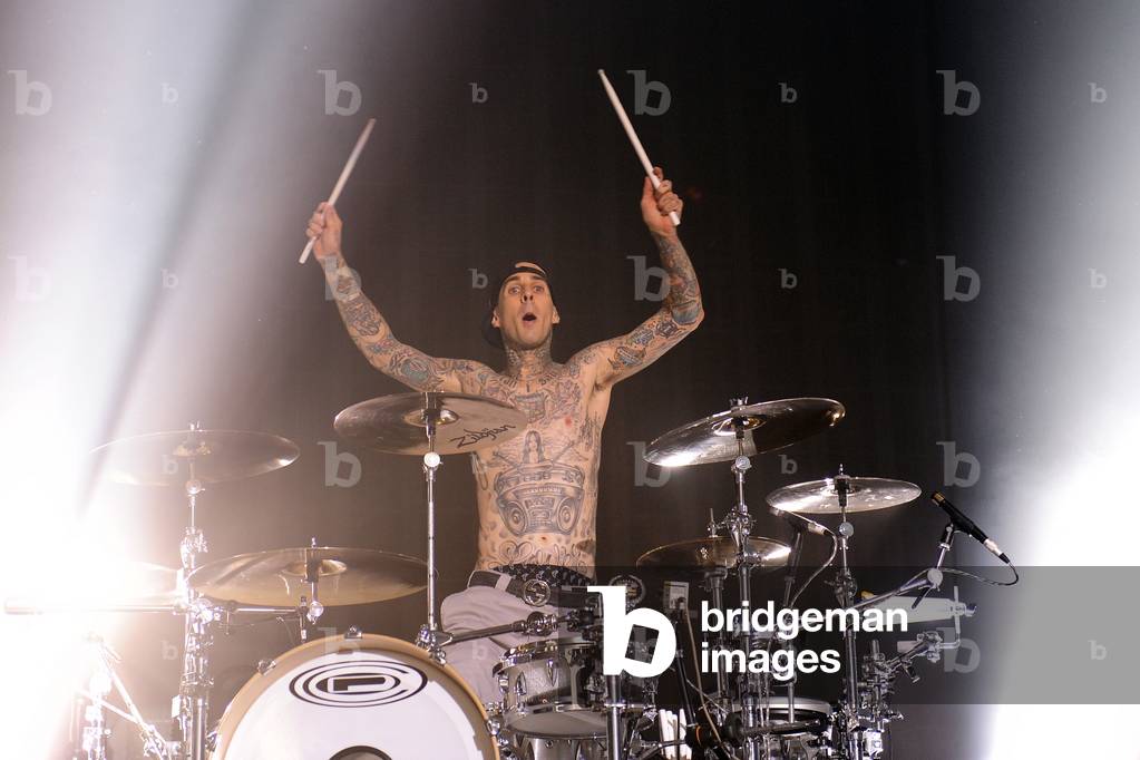 Image of Drummer Travis Barker (USA / Blink182) on the occasion of