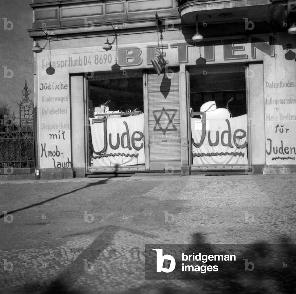 Image of Germany: A Jewish-owned shop after being vandalized by Nazis and