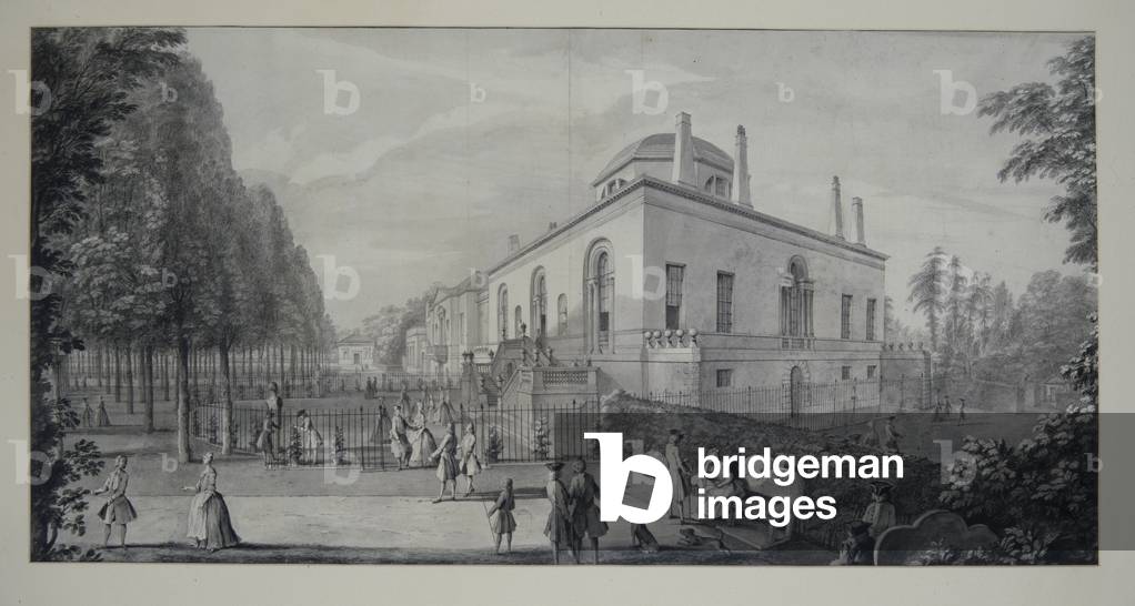 Image of Lord Burlington's neo-Palladian Villa at Chiswick and the ...