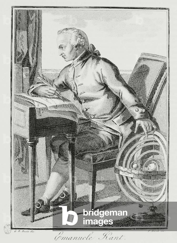Image of Immanuel Kant, 18th century (engraving)
