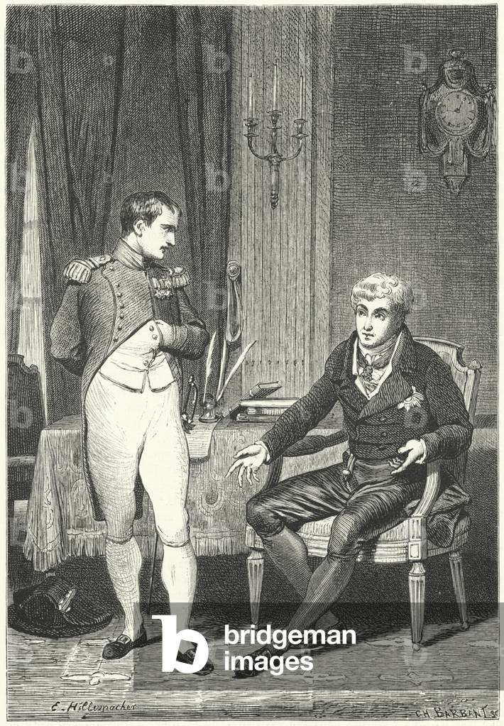 Image of Discussion between Napoleon and Metternich at Dresden, 1813 ...