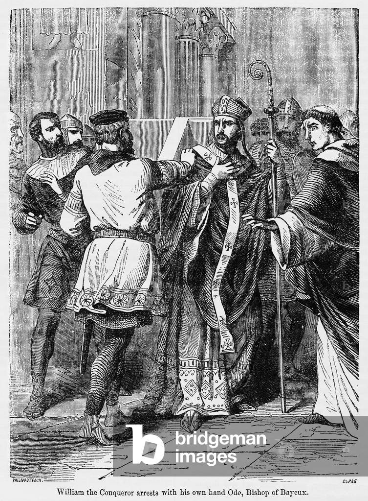Image of William the Conqueror arrests with his own hand Odo, Bishop