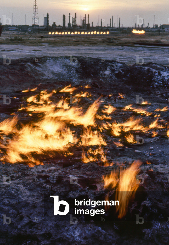 Image of Eternal Flame at Baba Gurgur, an oil field and gas by ...
