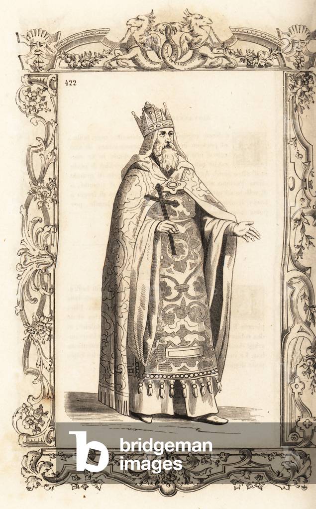 Image of Costume of legendary Christian patriarch Prester John., 1859 ...