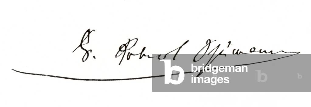 Image of Robert Schumann - signature