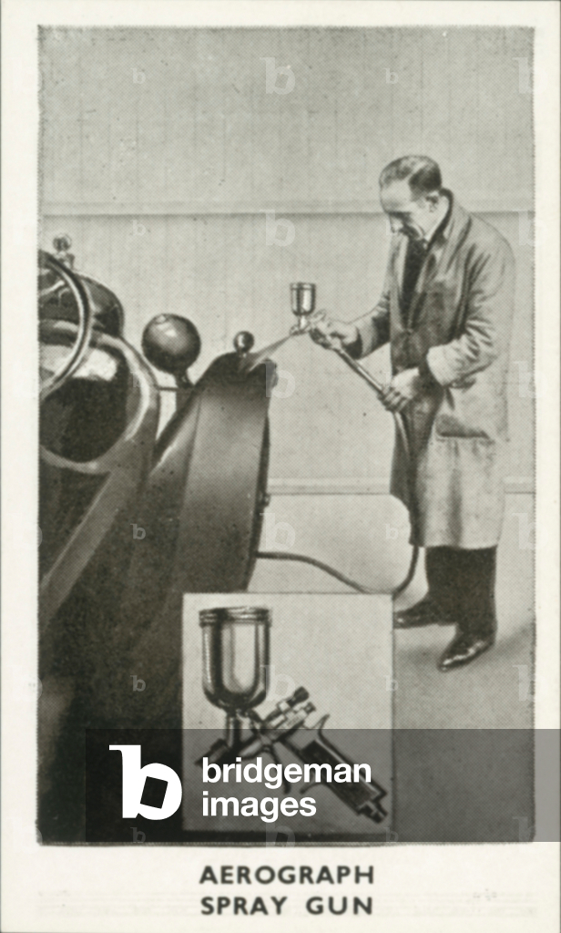 Image of Modern Inventions: Aerograph Spray Gun (b/w photo) by English ...