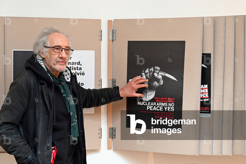 Image of Peter Kennard attending his exhibition Archive of Dissent at ...