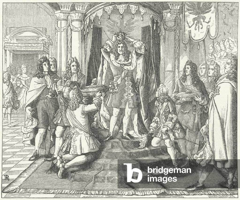 Image of Coronation of King Frederick I of Prussia,1701 (engraving) by ...