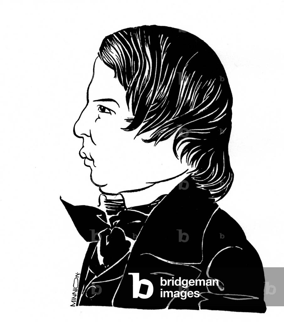 Image of SCHUMANN, Robert caricature Robert Schumann by Minnion, John ...