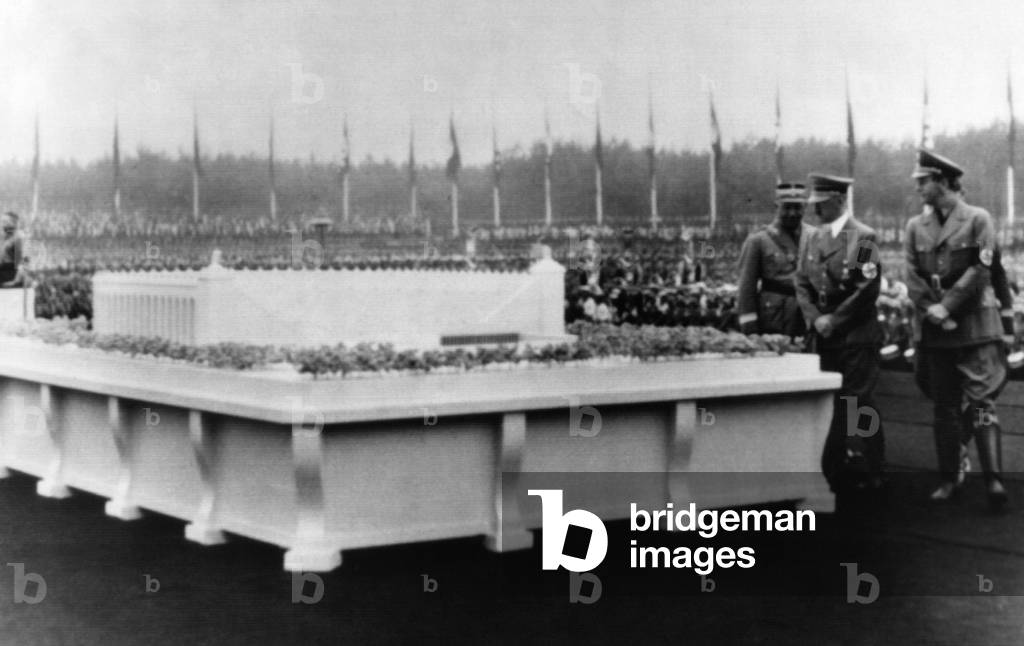 Image of Adolf Hitler at the laying of the foundation of the