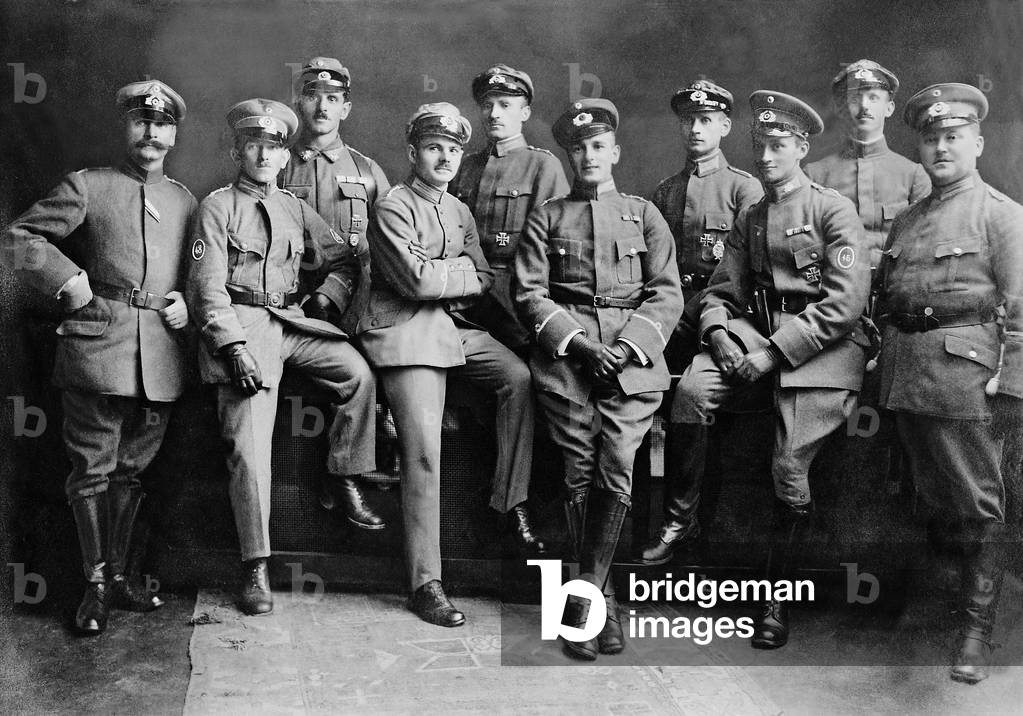 Image of Officers of the Reichswehr, 1919 (b/w photo)