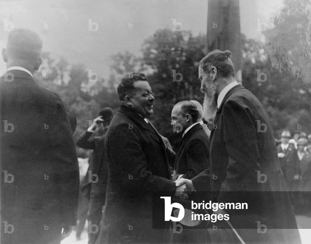 Image of Friedrich Ebert et le professeur Jakob Julius Scharvogel à Munich,
