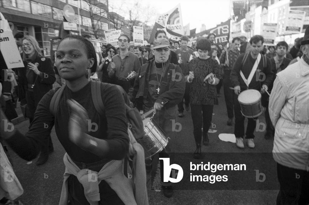 Image of TUC Unite Against Racism, London, 19 March 1994 (b/w photo) by ...