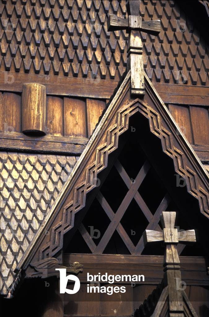 Image of Stava Church at Folk Museum, Olso, Norway (photo)