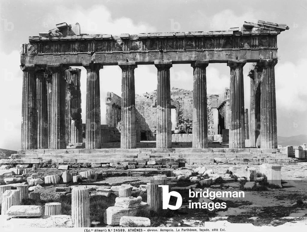 Image of Parthenon's façade, Acropolis, Athens