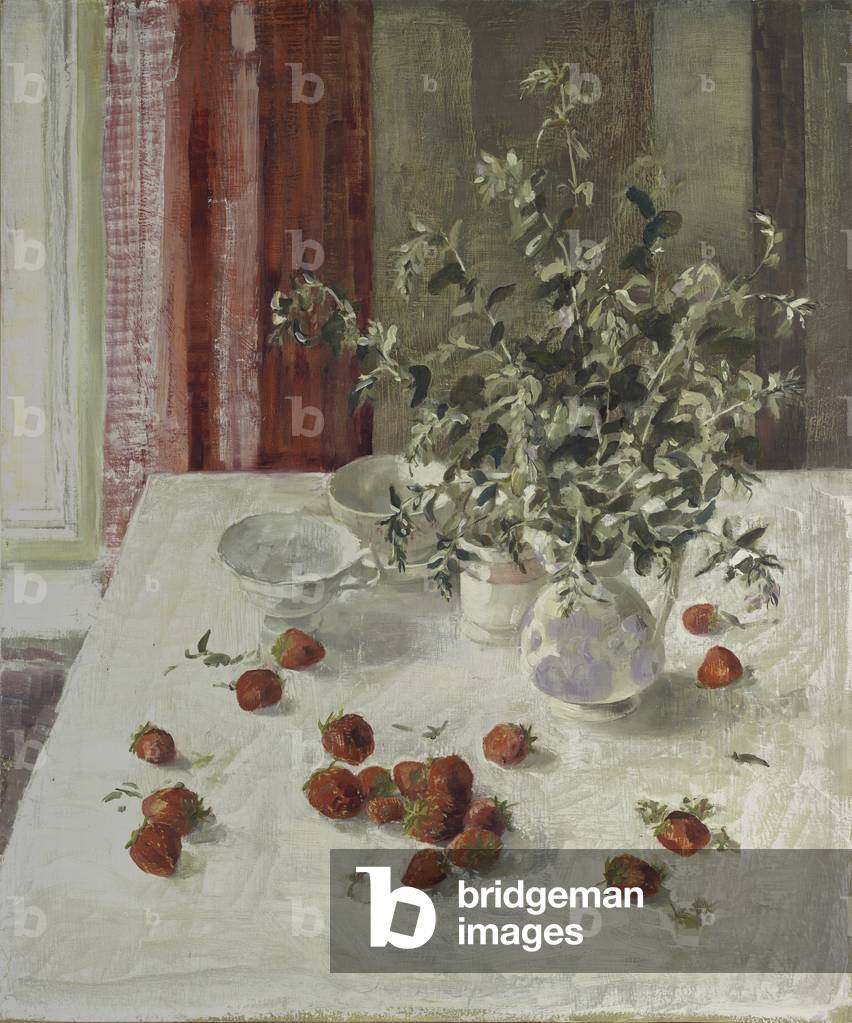 Image of Strawberries, 1983 (Oil on Panel) by Patrick, Emily (b.1959)