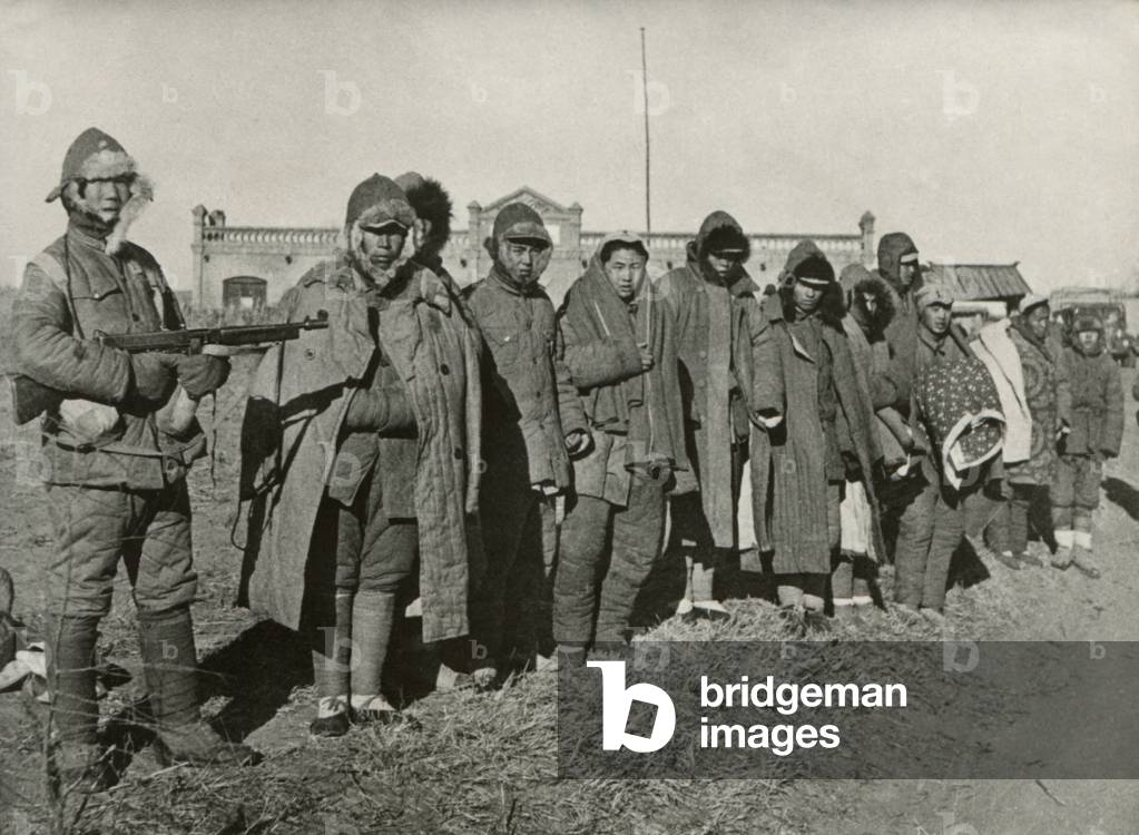 Image of Chinese Civil War 1946-1949. Troops of the 38E Division of