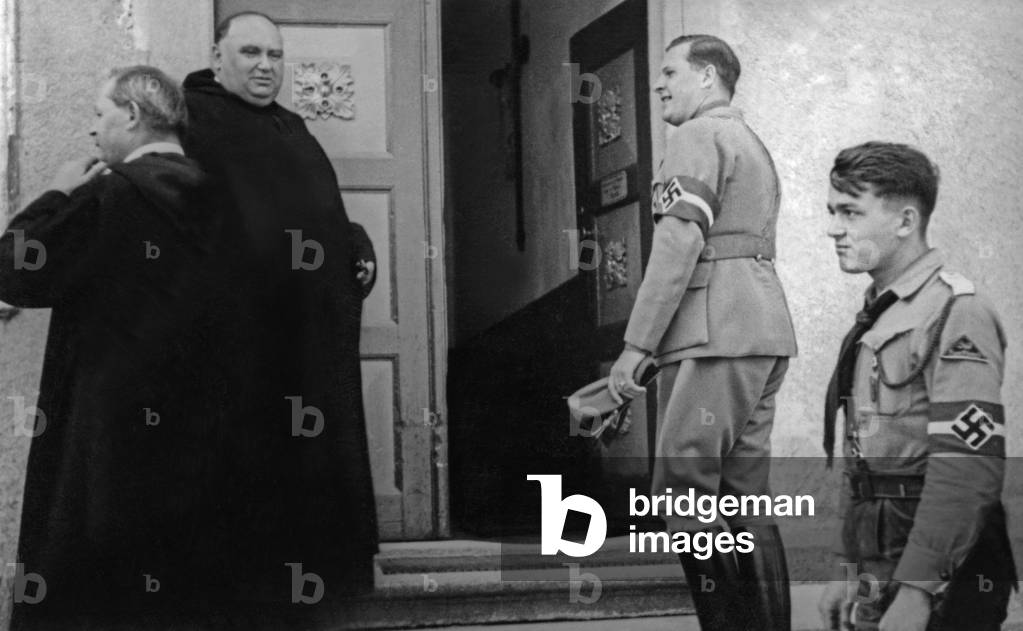 Image of Baldur Benedikt von Schirach in the Metten Monastery, 1930s (b/w